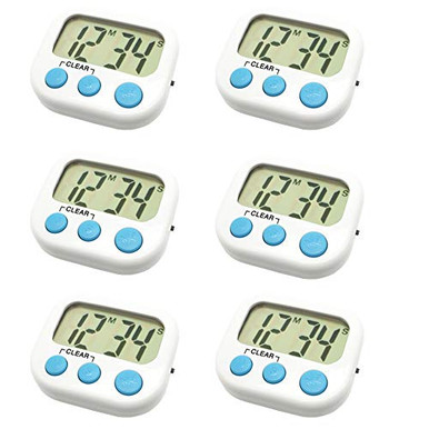 6 Pack Digital Timer for Teacher Small Timers for Kids Magnetic Back ...