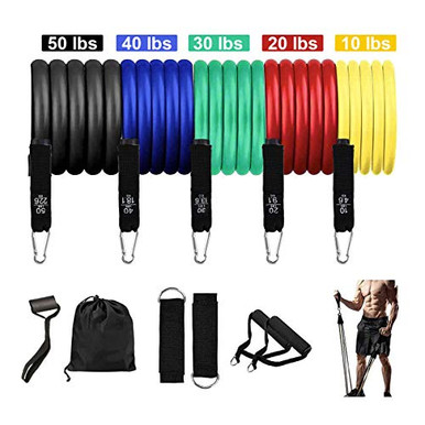 FilmHoo Resistance Bands Exercise Set Exercise Bands Accessories 5 ...