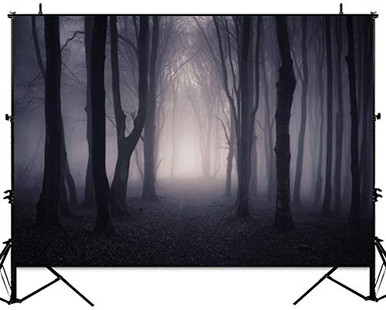 Sensfun Halloween Backdrop for Pictures Horror Scary Night Dark Forest ...