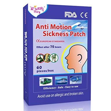 ifory 60 Count Seasick Patches for Cruise Motion Sickness Patches ...