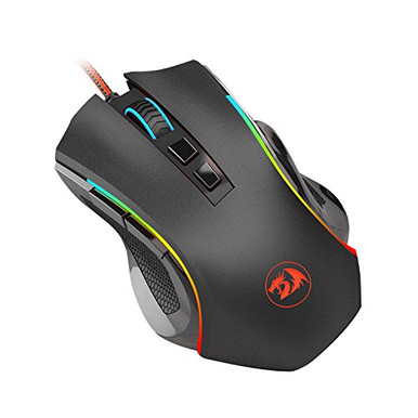 Gaming Mouse LED RGB Wired MMO PC Gaming Mouse Ergonomic High-Precision ...