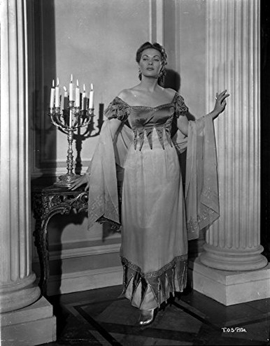 Yvonne Decarlo posed in Gown in Black and White Photo Print 8 x 10 ...
