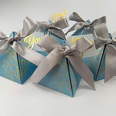 Triangle Wedding Party Favor Candy Box Chocolate Packaging Boxes Baby ...