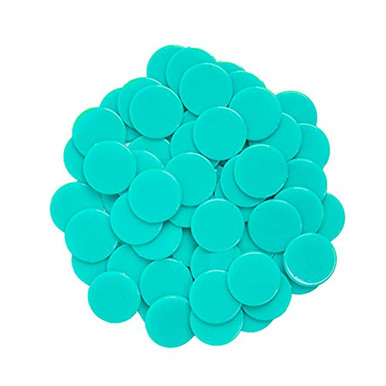 100 Pieces counters Counting Chips Plastic Round Markers 1Inch Opaque ...