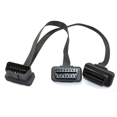 BestTeam Ultra Low Profile Left or Right Angle OBD2OBDII Y Splitter ...