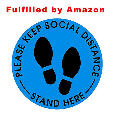 10 Pack Social Distancing Floor Decal Stickers Stand Decal Please Keep ...