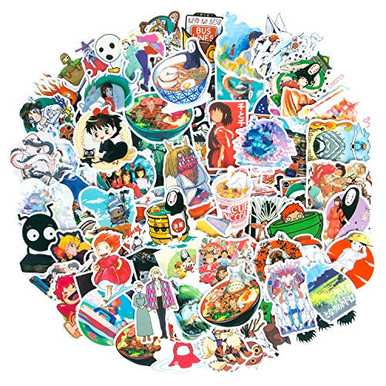 100Pcs Studio Ghibli Stickers Miyazaki Hayao Animation Film Theme Anime ...