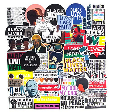 Black Lives Matter Stickers 50PCS Black Rights Defender Stickers ...