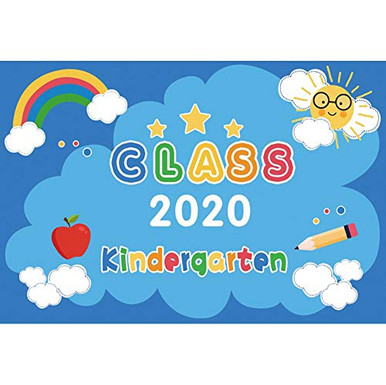 YongFoto 7x5ft Kindergarten Class of 2020 Backdrop Cartoon Cute Rainbow ...