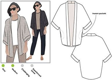 Style Arc Sewing Pattern - Besharl Jacket (Sizes 04-16) - Click for ...