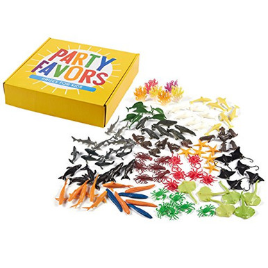 Underwater Animal Pinata Filler Toys 108 Piece Educational Sea Creature ...