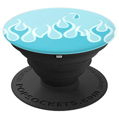 Y2K Aqua Flames Light Blue EGirl Aesthetic PopSockets Grip and Stand ...
