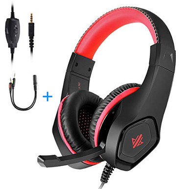 Gaming Headset,3.5mm Jack Over-Ear Headphone with Stereo Surround Sound ...