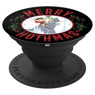 Star Wars Merry Hothmas Cute Cartoon Mistletoe Circle PopSockets Grip ...