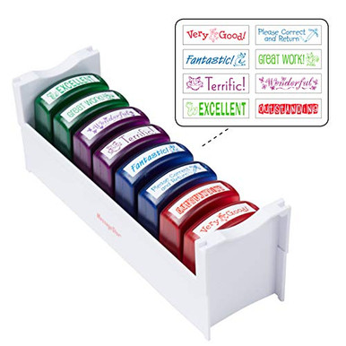 ECR4Kids Recognition Teacher Stamps - Mess-Free Self-Inking School ...