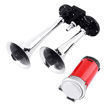 IRONWALLS 12V 150db Dual Trumpet Air Horn Kit Compressor Super Loud for ...