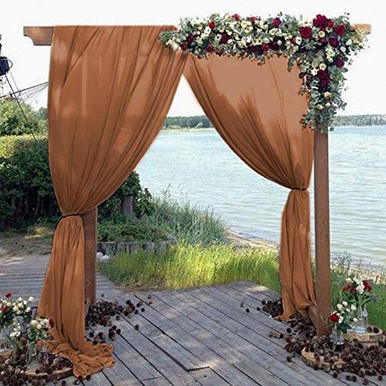 Chiffon Backdrop Curtain 98ftx10ft Baby Shower Coffee Backdrop Birthday ...
