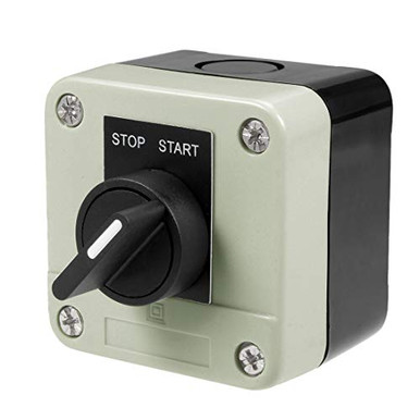 uxcell Long Handle Latching 2Position Rotary Selector Push Button ...