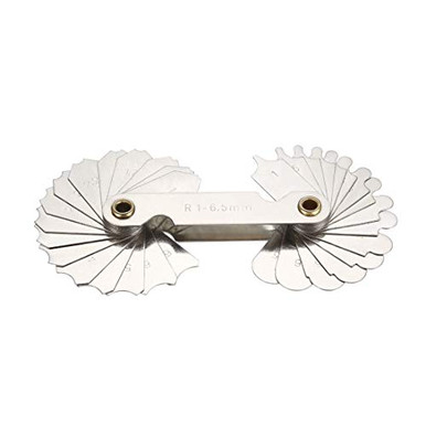 uxcell Radius Gauge Set R165mm 16 Pairs of Leaves Stainless Steel ...