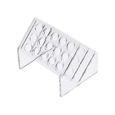 uxcell Slant Rack Arcylic Test Tube Holder 15 Wells for 10ml15ml ...