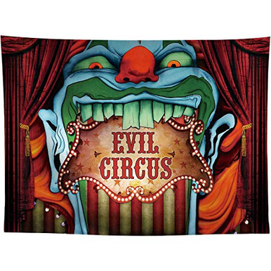 Allenjoy 8x6ft Evil Halloween Circus Backdrop for Photography Birthday ...