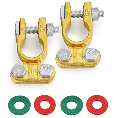 Brass Battery Terminals Connectors Clamps Top Post Battery Terminal ...