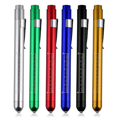 BestGrew 6 Pack Nurse Penlight Medical White Led Pen Light with Pupil ...