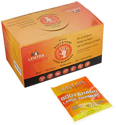 Lentra Super Body Large Hot Warmers 40 Count Large Warmer Up to 24 ...