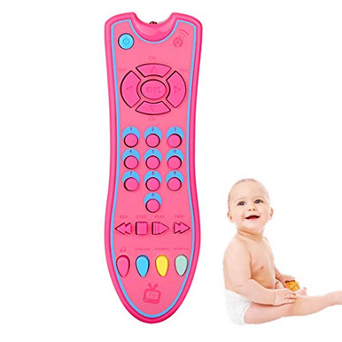 UOLIWO Baby TV Remote Control Toy with Light and Sound Kids Musical ...