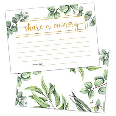 50 Share a Memory Cards by Hat Acrobat Perfect for Celebration of Life ...