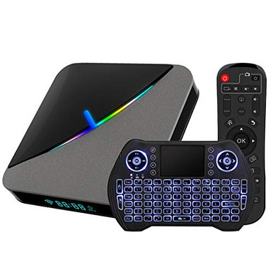 Android TV Box 90 4GB 64GB Smart TV Box Amlogic S905X3 with Backlit ...