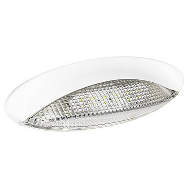 LED Euro Style RV Porch Light - White Cover and Clear Lens - Enjoy ...