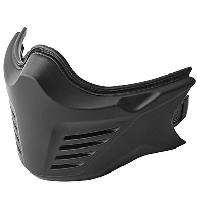 Black Chin Guard for ILM Open Face Motorcycle 34 Half Helmet for Moped ...