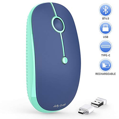 Rechargeable Wireless Mouse Jelly Comb 24GHz Triple Mode Mouse with ...