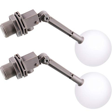 2 Pieces Water Float Valve with Adjustable Arm Float Ball Valve Shut ...