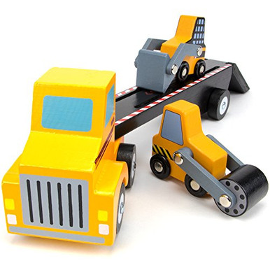 Tough Trucks Wood Construction Vehicles, Bulldozer, Steamroller, and ...
