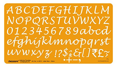 Linograph Lettering Template Calligraphy- III Letter Drawing Drafting ...
