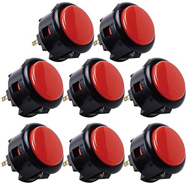 SANWA 8 Piece Original OBSF30 Arcade Button 30mm snap in Buttons for ...