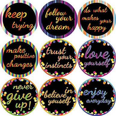 1000 Pieces Confetti Positive Sayings Accents Removable Confetti ...