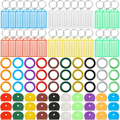 90 Pieces Key Caps Tags Covers Set Includes 30 Pieces Plastic Key Tags ...