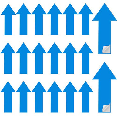 30 Pieces Removable Arrow Stickers Adhesive Directional Arrow Decal ...