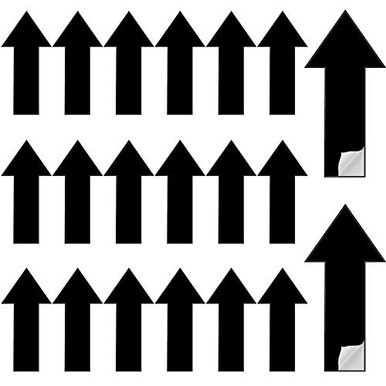 30 Pieces Removable Arrow Stickers Adhesive Directional Arrow Decal ...