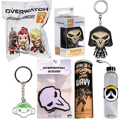 Gamer Reaper Figure Pocket Pop! Hanger Overwatch Keychain Bundled with ...