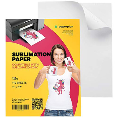 Sublimation Paper 11x17 110 Sheets 125g for Inkjet Printer Clear Color ...