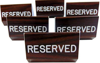 Reserved Sign for Church Pew Multipack with Large Dual Sided Script ...