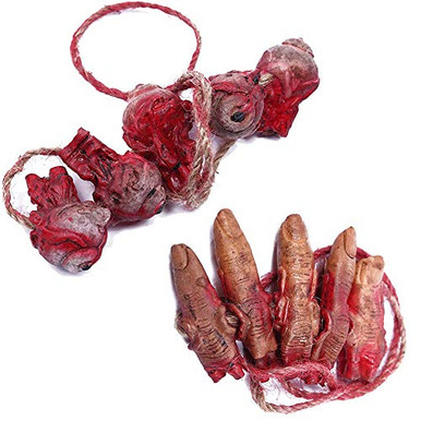 SIHUAN Halloween Horror Party Decorations Hanging Broken Body Parts ...