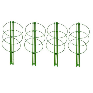 CoscosX 4 Pack Adjustable Garden Climber Shelf Plant Cages Vine Trellis ...