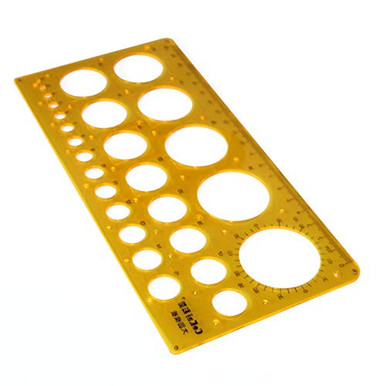Utoolmart Circle Drafting Templates Plastic Drafting Geometric Ruler ...