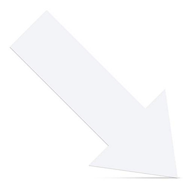 12 Inch Arrow Decal Removable Adhesive Arrow Stickers 24 Pack, Marking ...