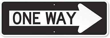 One Way MUTCD Sign With Right Arrow By SmartSign 12 x 36 3M Engineer ...